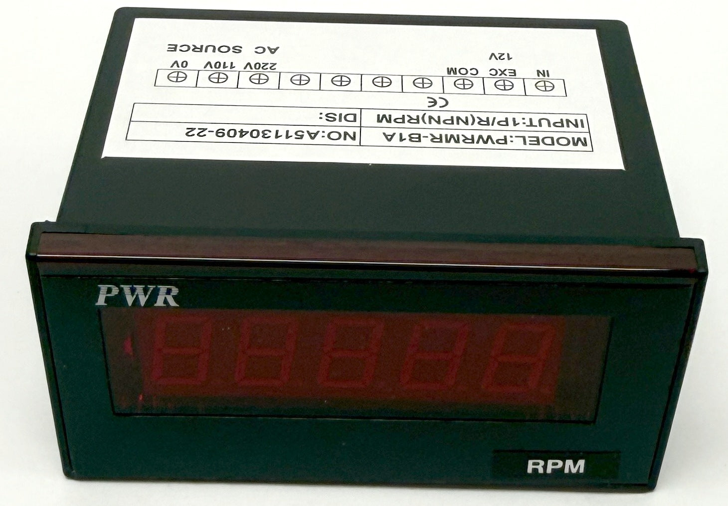DIGITAL TACHOMETER (PWRMR-B1A) MICROPROCESS RPM & LINE-SPEED METER ...